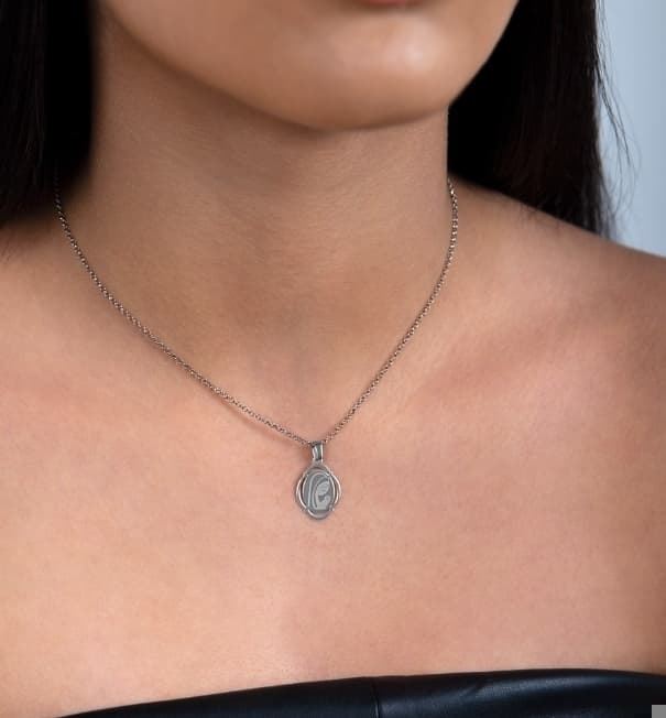 Collar virgen María niña plata de ley primera comunión